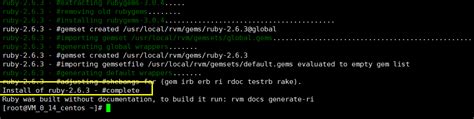 Centos7安装ruby263 Lylong 博客园