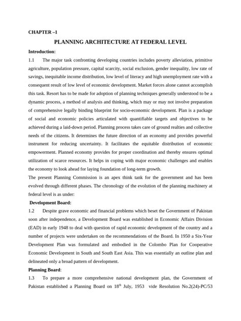 Planning Architecture Pdf