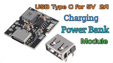 Usb Type C For 5v 2a Charging Power Bank Module Step Up Boost