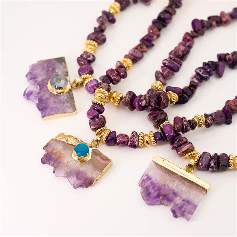 Collier Amelia Amethyste Dorèn Créations