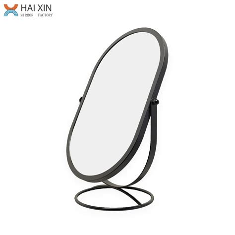 Elegant Luxury Modern Black Oval Makeup Cosmetic Vanity Mirror
