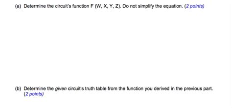 Solved Given The Following Circuit Chegg