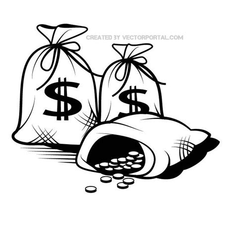 Money Bags Vector Graphicsai Free Vector Download Vectorportal