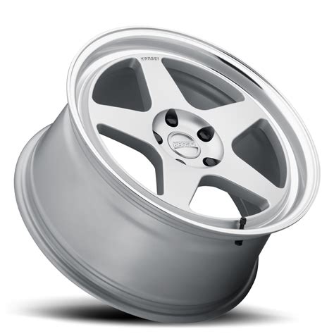 Kansei Knp Wheels Rims 15x8 4x100 Hyper Silver W Machined Lip 0mm