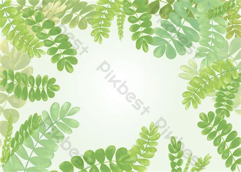Plant Leaf Background Watercolor Psd Free Download Pikbest