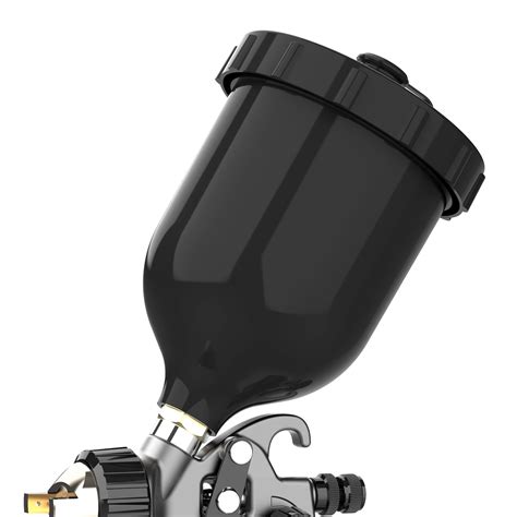 Pistola De Pintura Hvlp 14mm Copo 600ml Preto Pdr Pro 550tf Ant