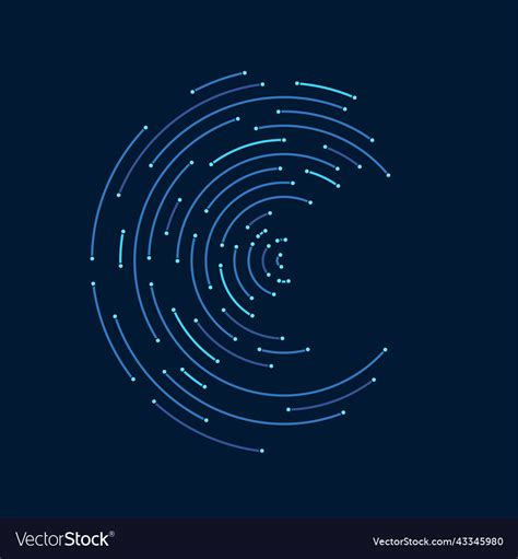 Abstract Network Connection Futuristic Royalty Free Vector