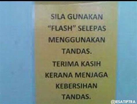 Sila Pam Selepas Menggunakan Tandas