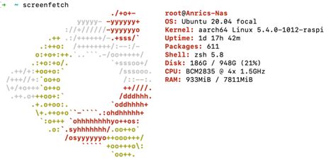 酷炫的unix系统信息显示命令 screenfetch netofetch 伪斜杠青年