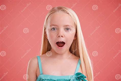Surprise Portrait And Girl With Expression For Wow Shock And Omg In