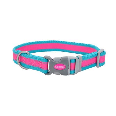 Coastal Pet 34 X 10 14 Pro Reflective Dog Collar Fuchsiateal