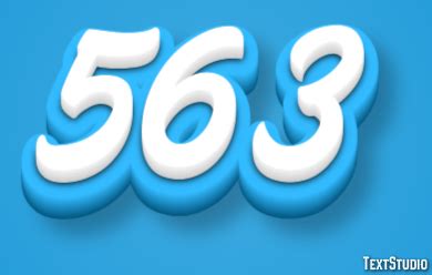 563 Text Effect and Logo Design Number