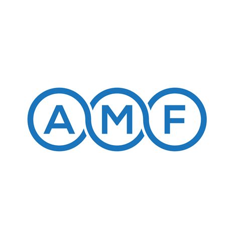 Amf Letter Logo Design On White Background Amf Creative Initials