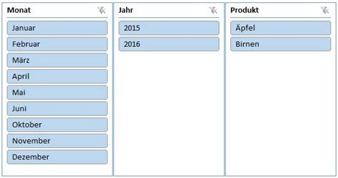 Datenschnitt Slicer In Pivot Tabellen Verknüpfung Zweiter Pivot Tabellen Excelblog Ch