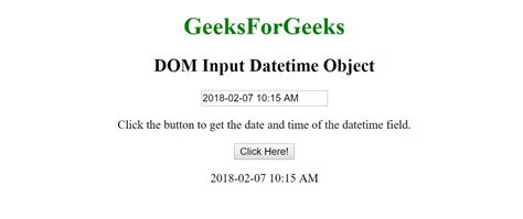 Html Dom Input Datetime オブジェクト详解 Itチュートリアル