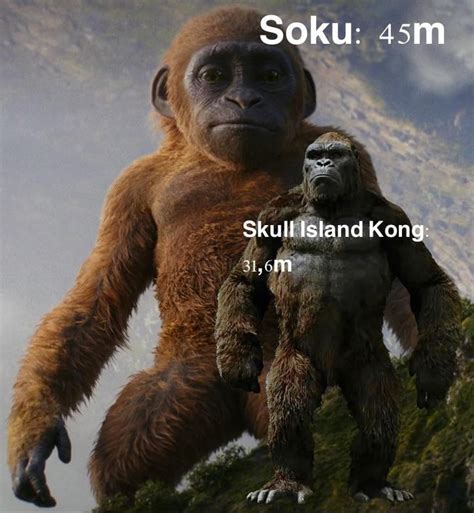 Soku Compared To Skull Island Kong R Monsterverse