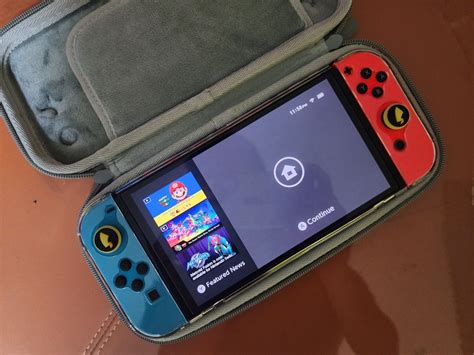 Nintendo OLED Switch Full Box With Grip Video Gaming Video Game Consoles Nintendo On Carousell