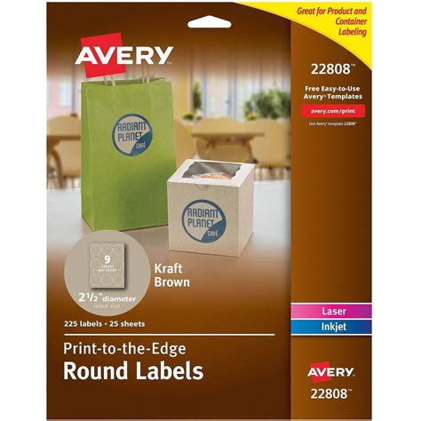 Avery 1 Inch Round Labels Template Avery 5167 Easy Peel White Return