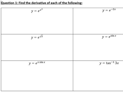 Calculus Differentiation Worksheets Teaching Resources