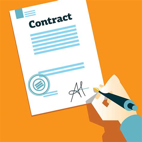 Royalty Free Sign Contract Clip Art Vector Images And Illustrations Istock