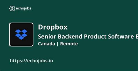 Dropbox Is Hiring Senior Backend Product Software Engineer Usd 165k 224k Remote Rremoteworks