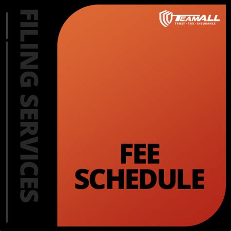 Fee Schedule Team All Trust