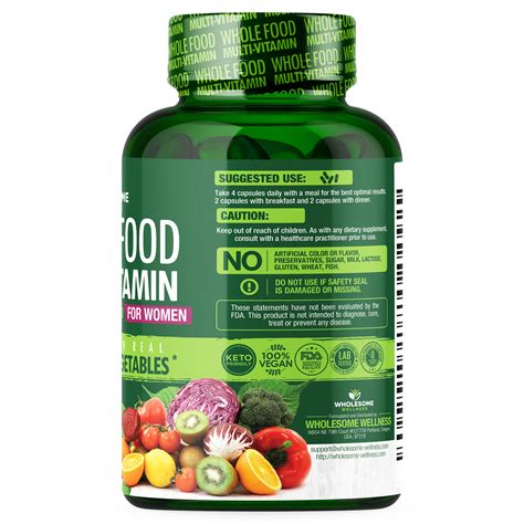 Whole Food Multivitamin For Women Wholesome Wellness