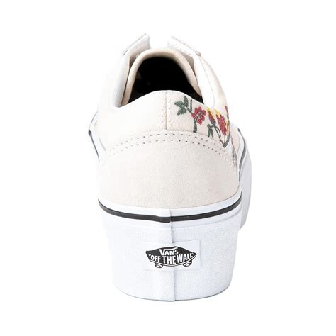 Vans Old Skool Stackform Floral Embroidery Skate Shoe Marshmallow