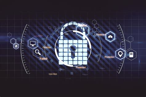 premium photo personal data security concept with virtual glowing