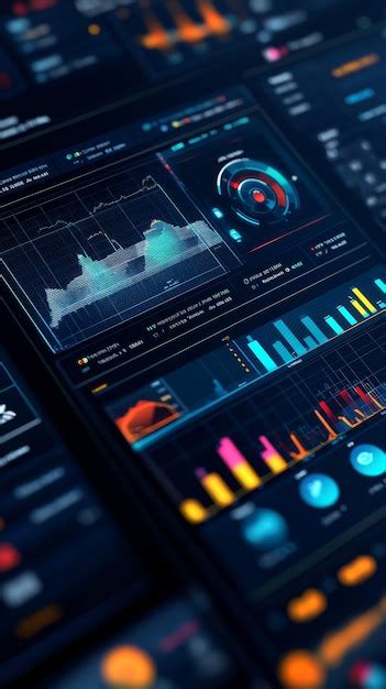 Predictive Business KPI Data Technology Dashboard Premium AI Generated Image