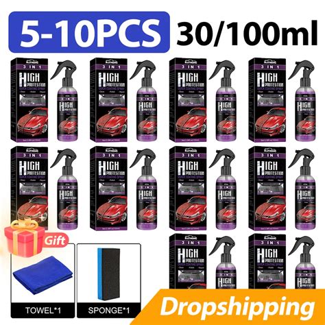 Revestimiento Cer Mico Para Coche Espray 3 En 1 De 30 100ml