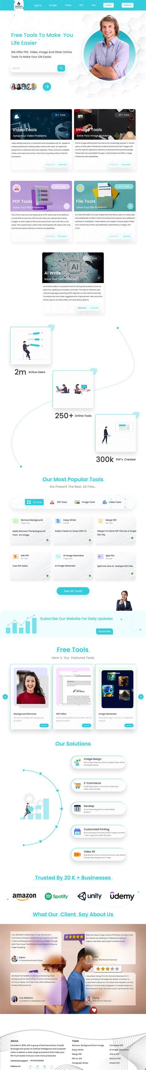 Website UI Design On Behance