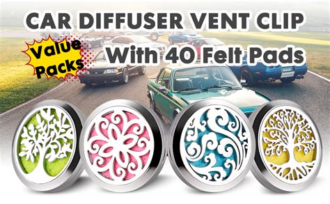 Maromalife 4 Pcs Car Vent Clip Diffuser Clip 30mm Aromatherapy