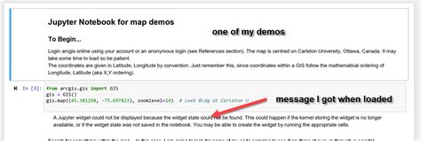 Test Your Install With Jupyter Notebook Map Widg Esri Community