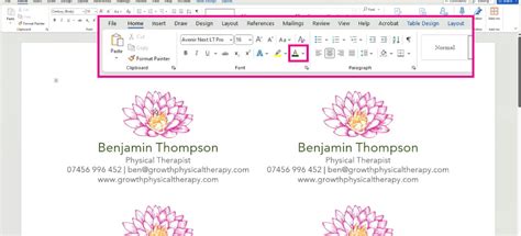 How To Make A Printable Card In Word Doentown Infoupdate Org