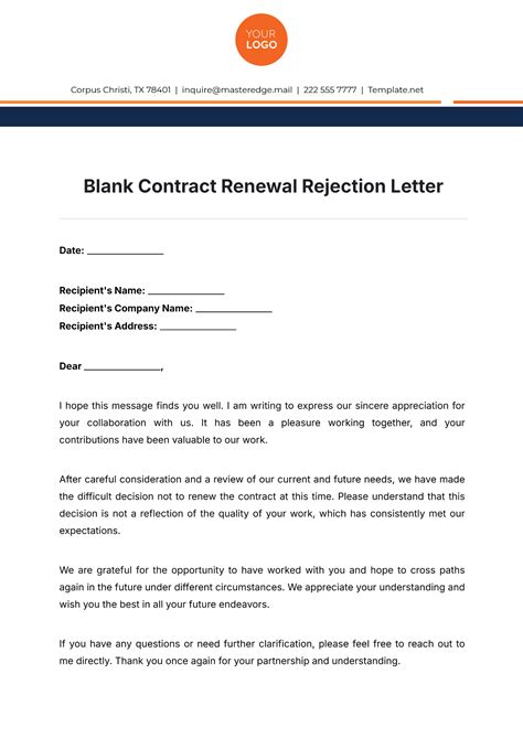 Rejection Letter Format Polite Rejection Letter Samples Template