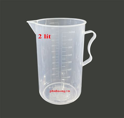 Ca đong Nhựa Có Vạch Chia 2 Lít Nhựa Trong