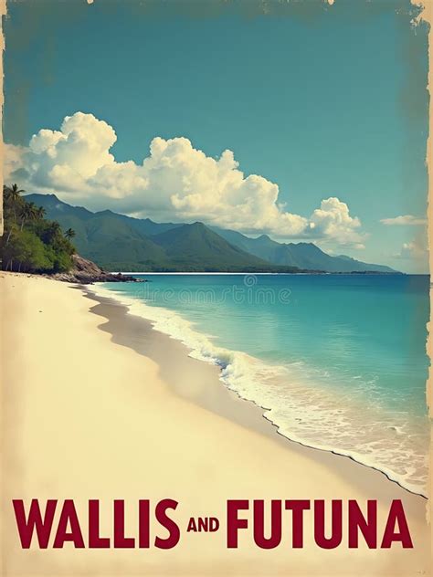 Scenic View Of Wallis And Futuna With Sandy Beach And Blue Ocean Under