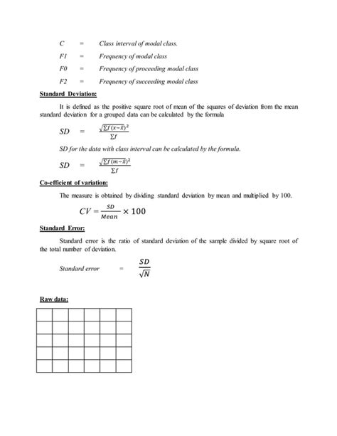 Find Out Mean Median Mode Standard Deviation Standard Error And Co