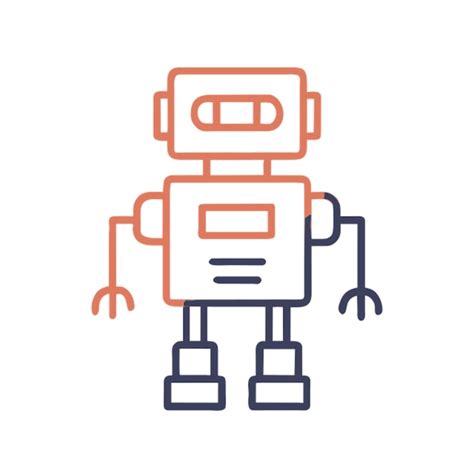 Premium Vector Artificial Intelligence Robot Icon Icon Outline Gradient