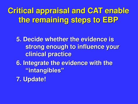 Ppt Cat Critically Appraised Topic Adapted From Sackett Et Al