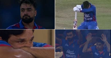 Afg Vs Sl Watch Rashid Khan Heartbroken Afghanistan Players