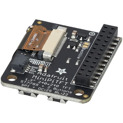 adafruit ada4484 mini pitft 1 3 tft add on for raspberry pi rapid online