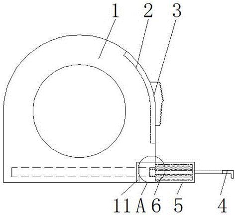工程造价测量用防刮伤卷尺的制作方法