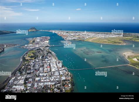 Tauranga Tauranga Harbour And Mount Maunganui In Distance Bay Of