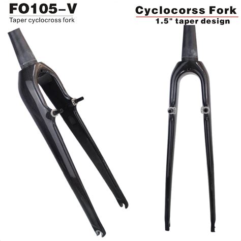 Free Shipping 2018 V Brake Carbon Cyclocross Fork 3k Glossy Matte