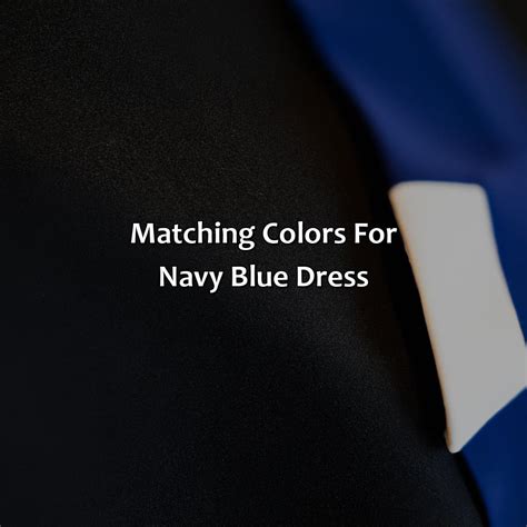 What Colors Go With Navy Blue Dress