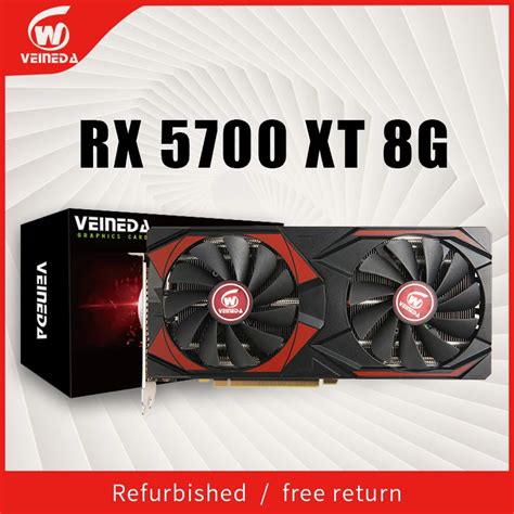VEINEDA-rx-5700xt-8gb-Video-Card-GPU-GDDR6-256bit-rx-5700XT-8G-8pin ...