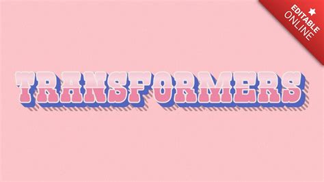 Transformers Western Text Effect Generator
