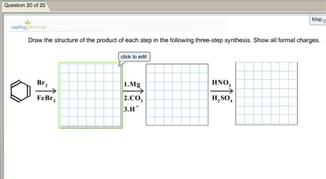 Solved Draw The Structure Of The Product Of Each Step In The